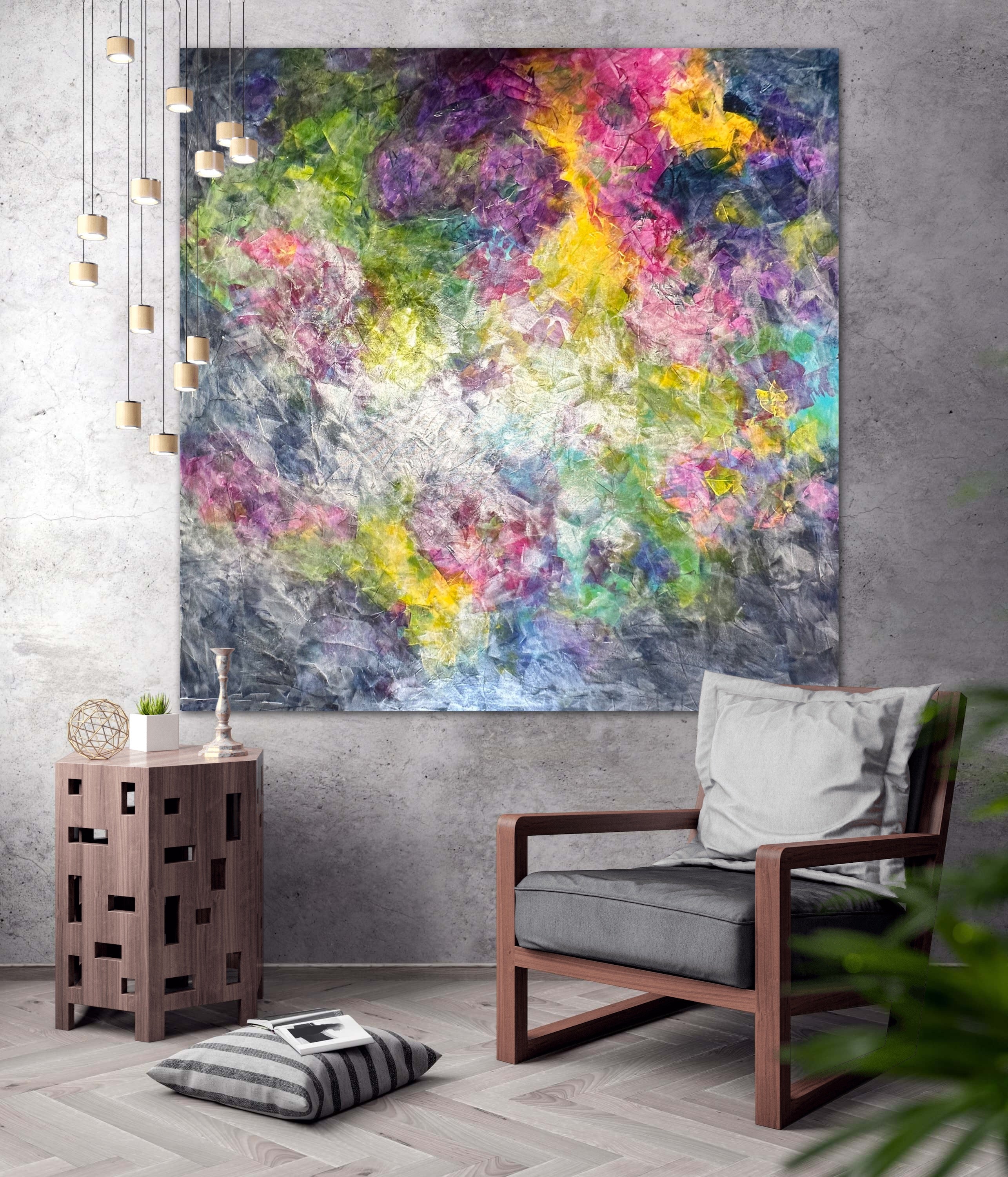 In Bloom (48 x 48 x 1.5) – Mary Hewett Art